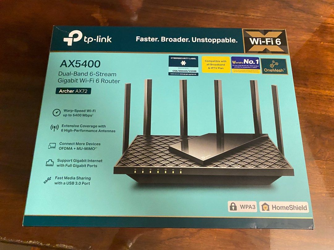 TP-Link AX5400 Router Box, Computers & Tech, Parts & Accessories ...