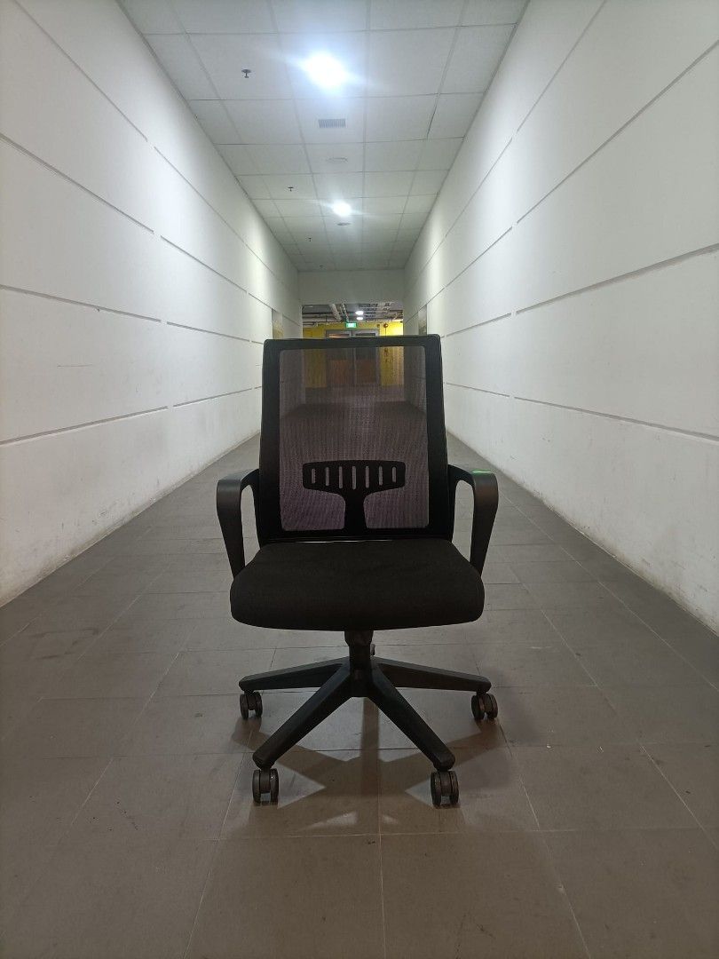 TZAKIS Low Back Mesh Black Office Chair, Furniture & Home Living ...