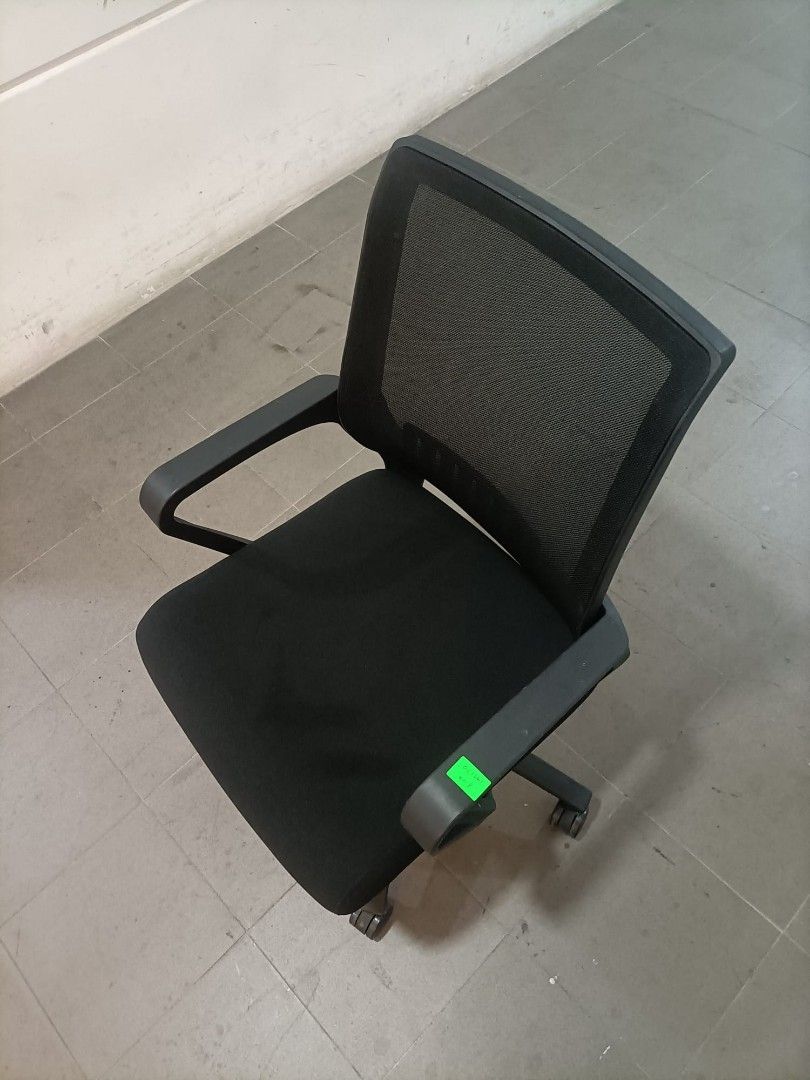 TZAKIS Low Back Mesh Black Office Chair, Furniture & Home Living ...