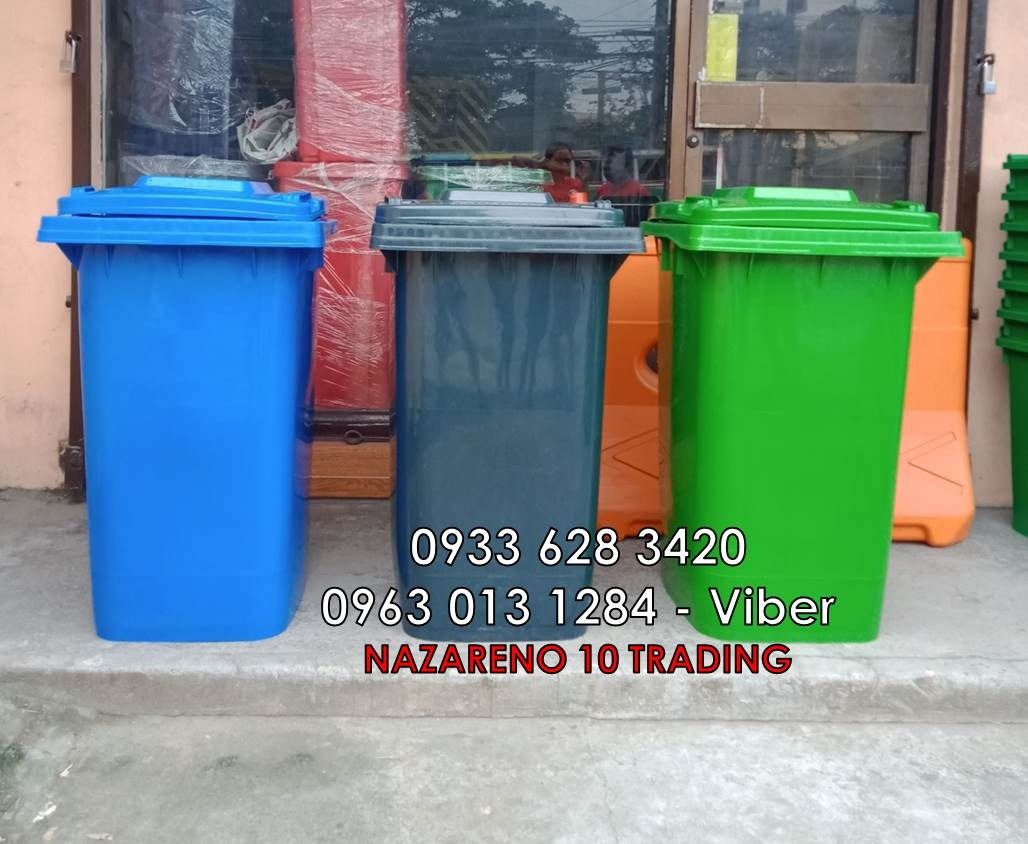 UGA Trash Bin With Wheels 120 Liters 240 Liters, Furniture & Home ...