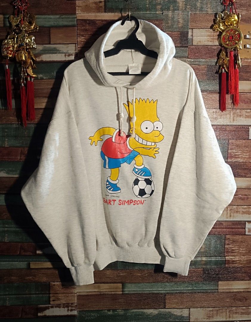 Vintage 1994 " The Simpsons " Bart Simpsons Solo Hoodie Jacket, Men's ...