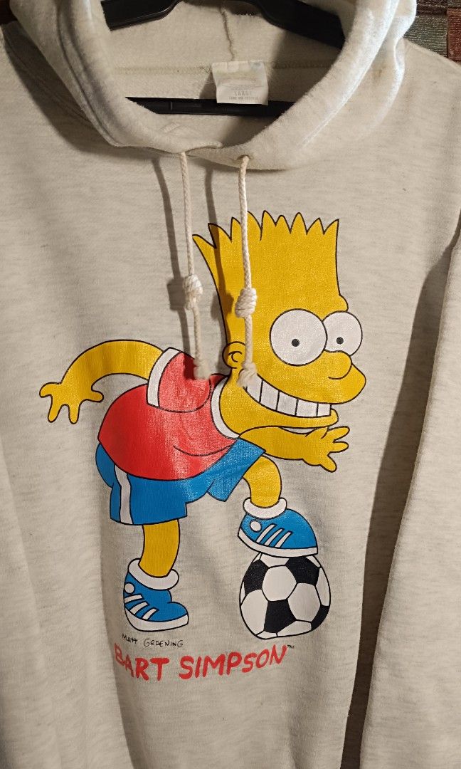 Vintage 1994 " The Simpsons " Bart Simpsons Solo Hoodie Jacket, Men's ...