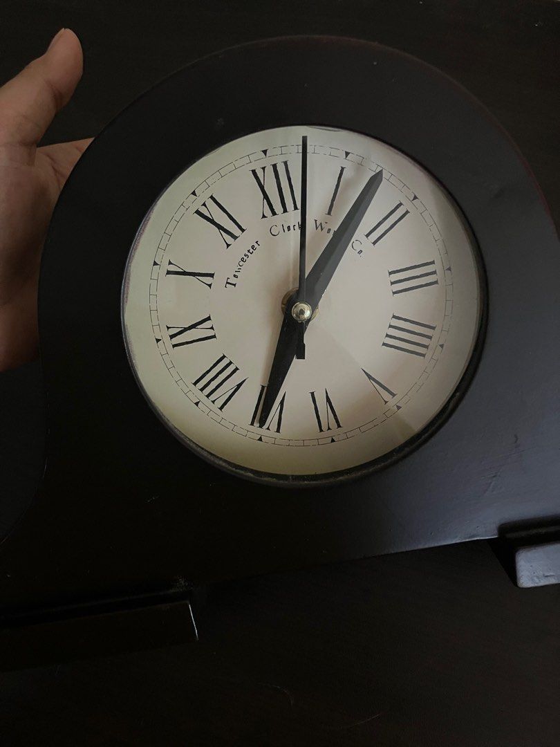 Vintage Antique European Style Table Analog Clock Authentic Towcester ...