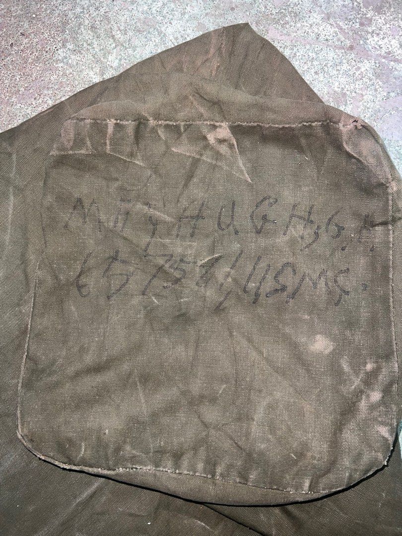 VINTAGE ARMY BEG USMC STENCIL, Women's Fashion, Bags & Wallets, Tote ...