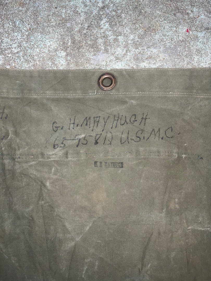 VINTAGE ARMY BEG USMC STENCIL, Women's Fashion, Bags & Wallets, Tote ...