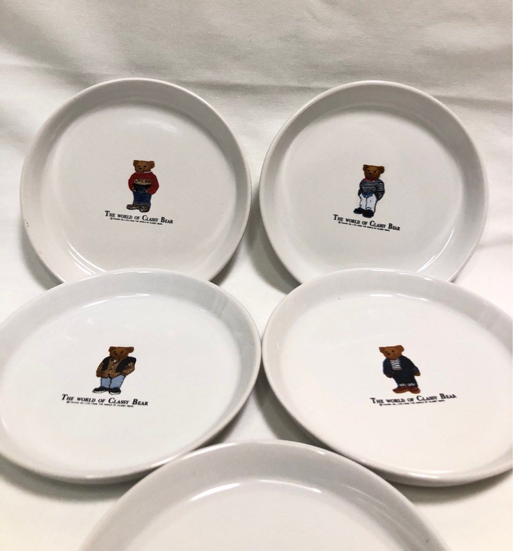 VINTAGE COLLECTIBLE THE WORLD OF CLASSY BEARS SAUCER/DISPLAY, Hobbies ...