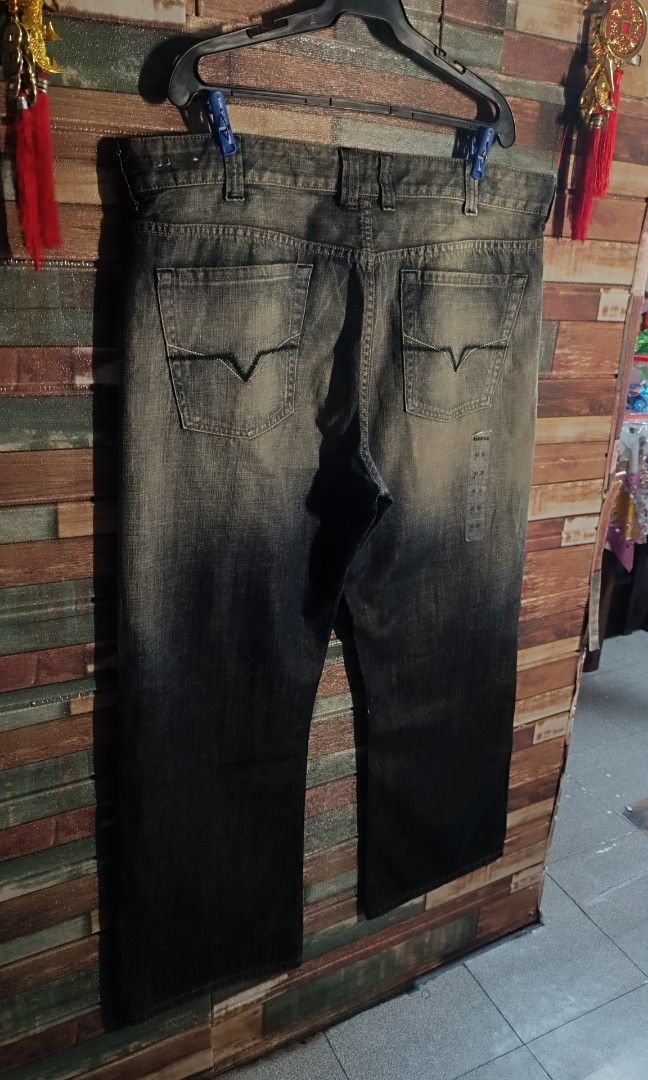 Vintage Guess Dark Wash Fade Grudge Straight Cut Baggy Jeans Pants, Men ...