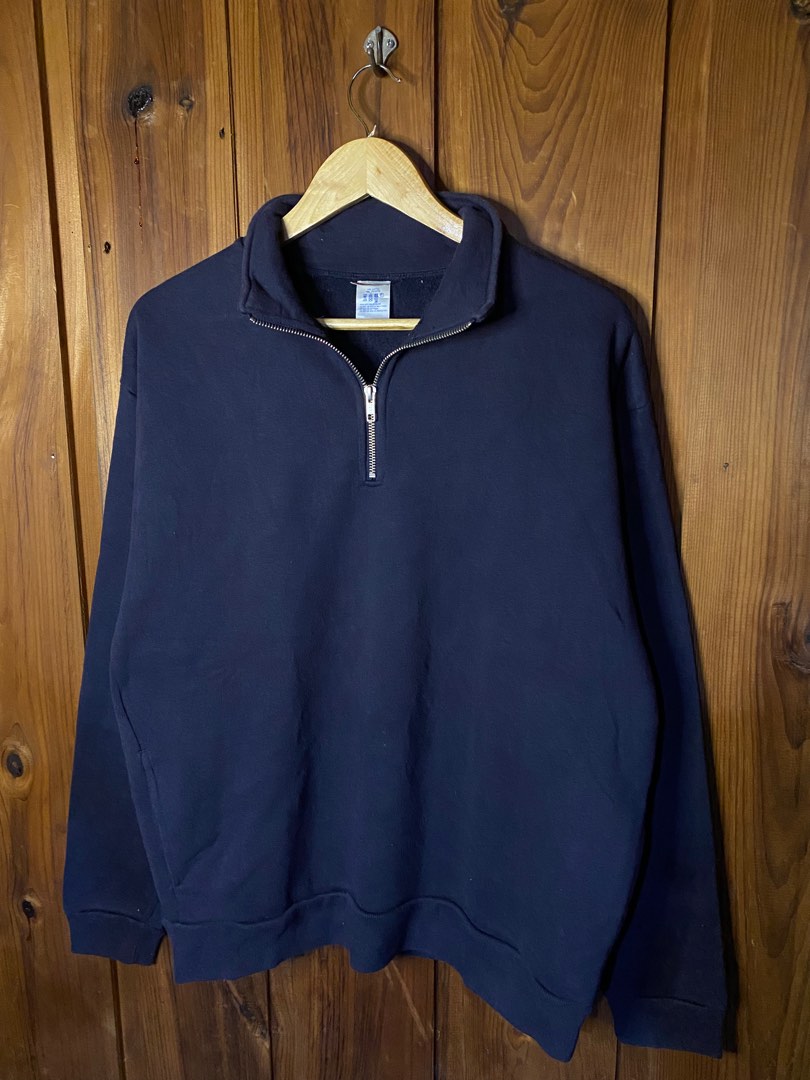 Vintage Half Zip Sweater, Men's Fashion, Coats, Jackets and Outerwear ...