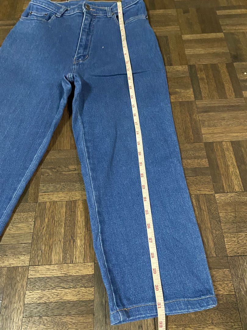 Vintage Peter Golding London Denim High Waist Capri Cropped Pants Jeans ...