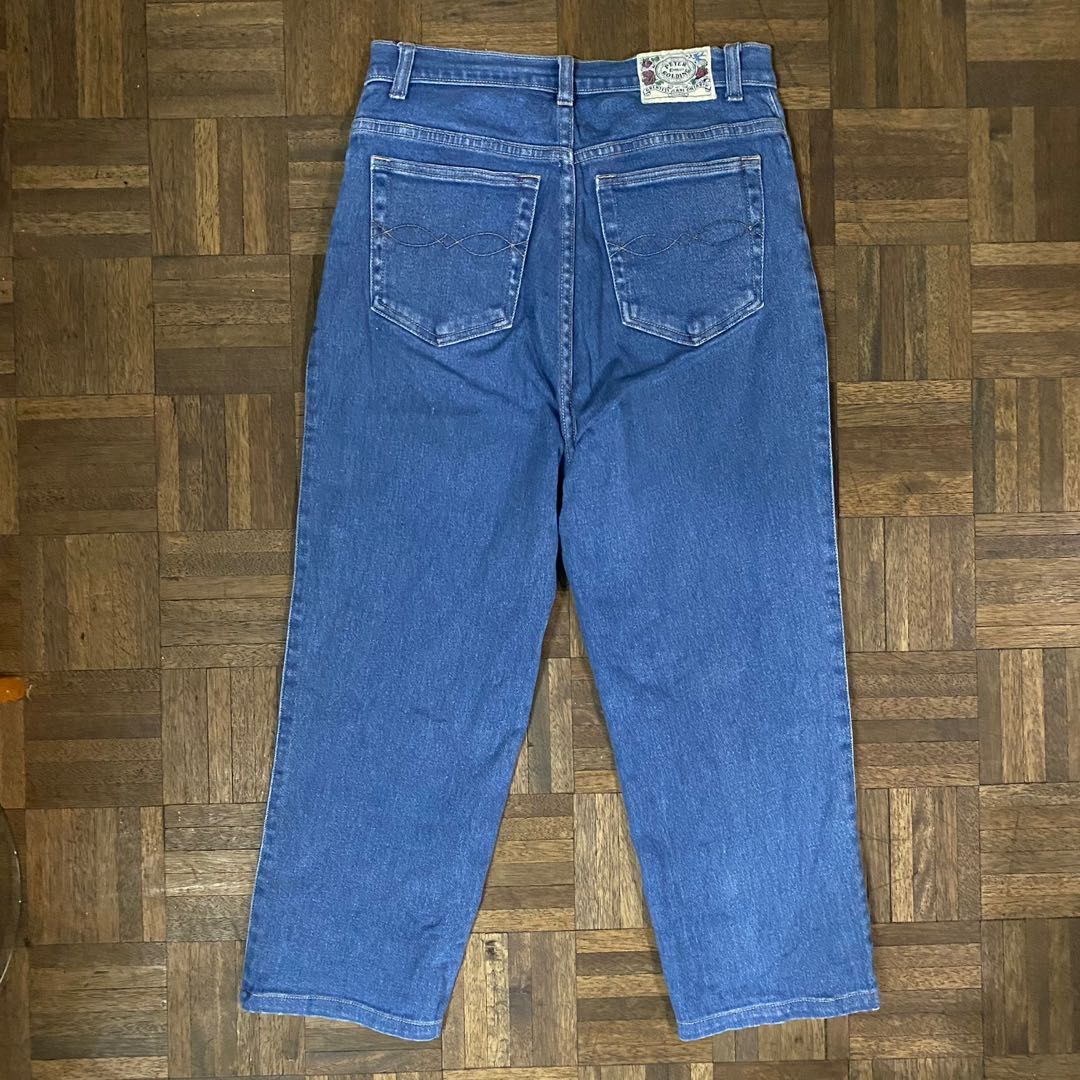 Vintage Peter Golding London Denim High Waist Capri Cropped Pants Jeans ...