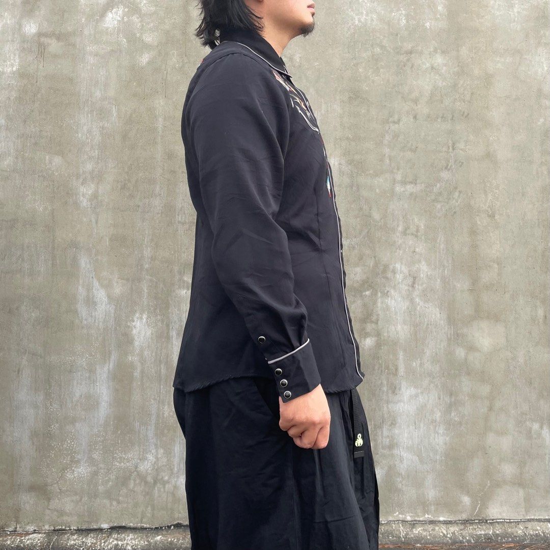 Vintage Ropes Western Shirt, Men's Fashion, Tops & Sets, Formal Shirts ...