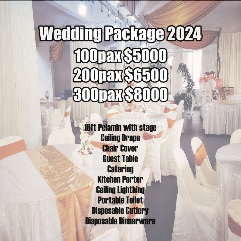 Wedding Package 2024, Food & Drinks, Local Eats on Carousell