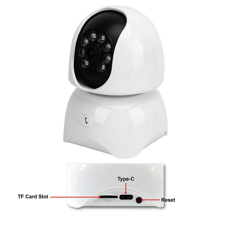 WiFi Wireless IP Camera 360 Degree HD CCTV Real Time 2 Way Audio with ...