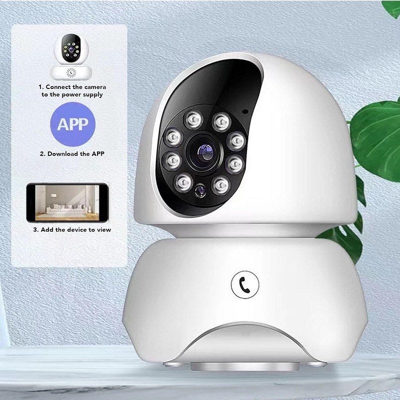 WiFi Wireless IP Camera 360 Degree HD CCTV Real Time 2 Way Audio with ...