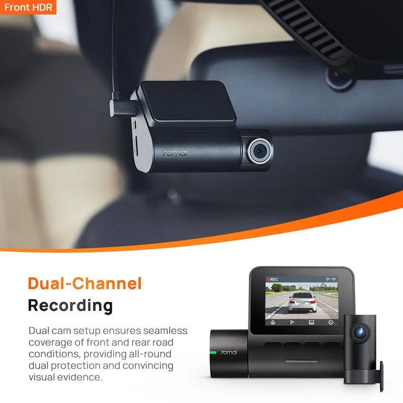 Xiaomi 70mai A200 Dashcam | Dual Channel | Dual-Lens Front and Back Car ...