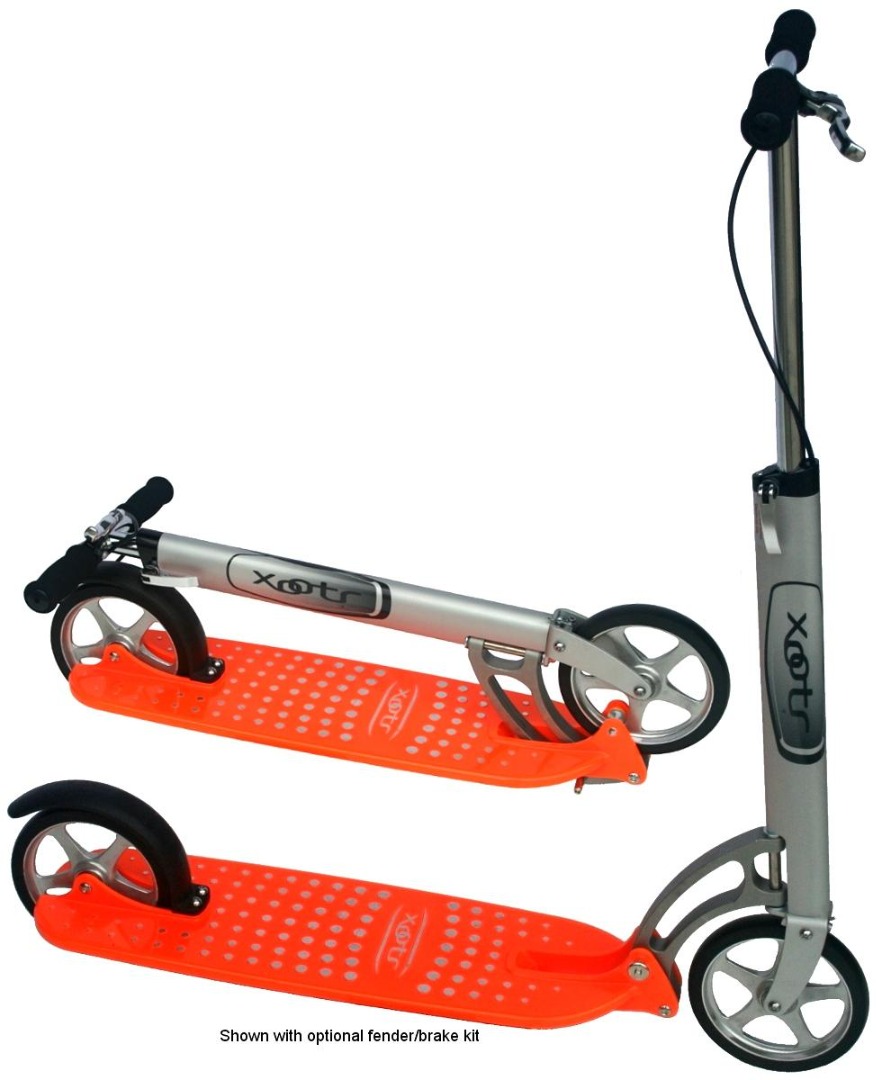 XOOTR MG Magnesium Kick SCOOTER w/Fender Brakes& Strap ORANGE ...