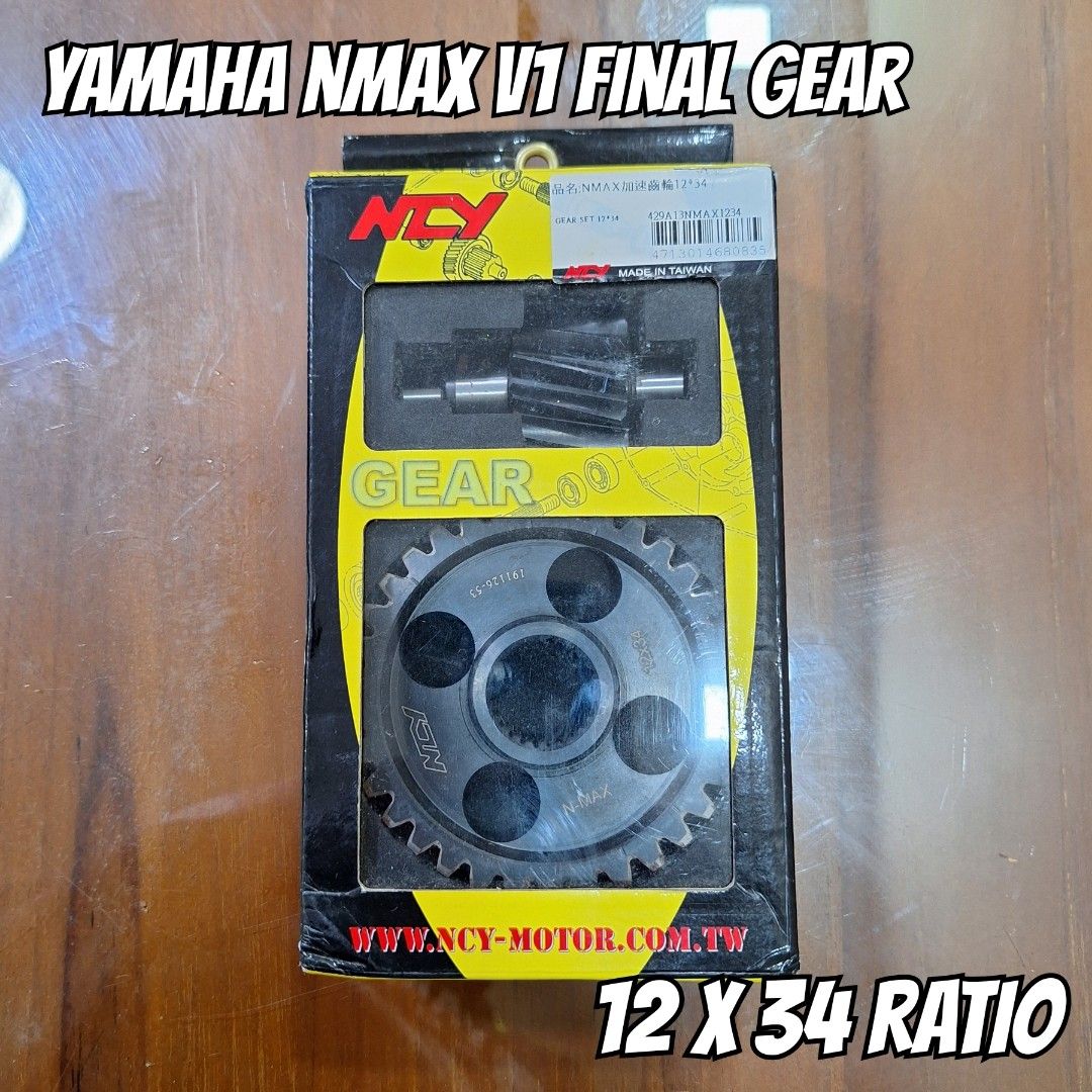 Yamaha NMAX V1 Final Gear, Motorcycles, Motorcycle Accessories on Carousell