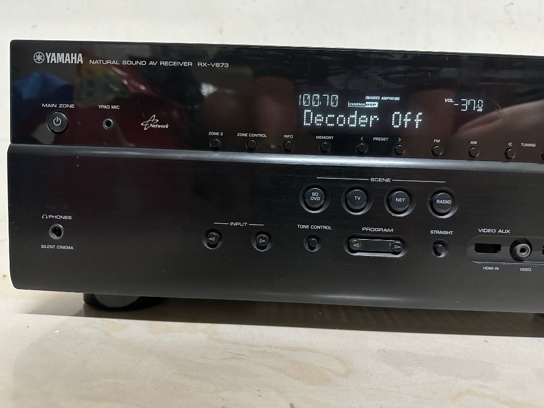 YAMAHA RX V673 收音劇院 7.2環繞擴大機 3D 4K藍光 /HDMI 有原廠遙控器.按鍵靈敏, 耳機及錄音音訊設備, 音樂播放 ...