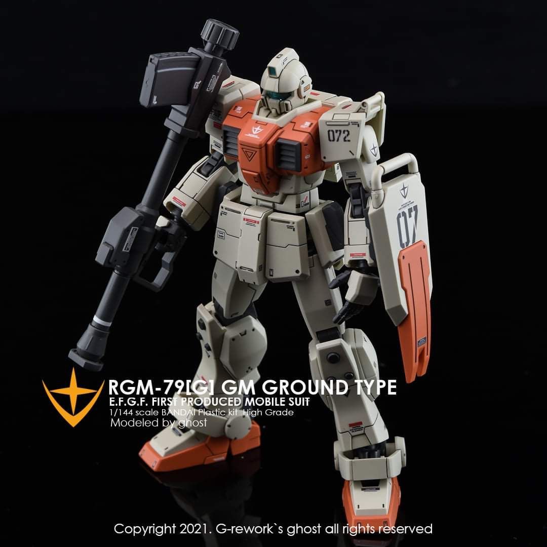 [Yan] HG GM Ground Type RGM-79(G) Gundam (G Rework Ver.) Ghost Custom ...