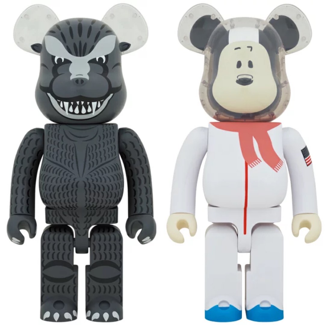 1000% 400% Godzilla 1954 ASTRONAUT SNOOPY bearbrick be@rbrick, Hobbies ...