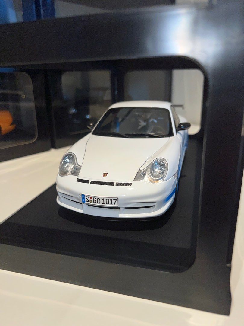 1/18 Autoart Porsche 911 (996) GT3 RS White Blue, Hobbies & Toys, Toys ...