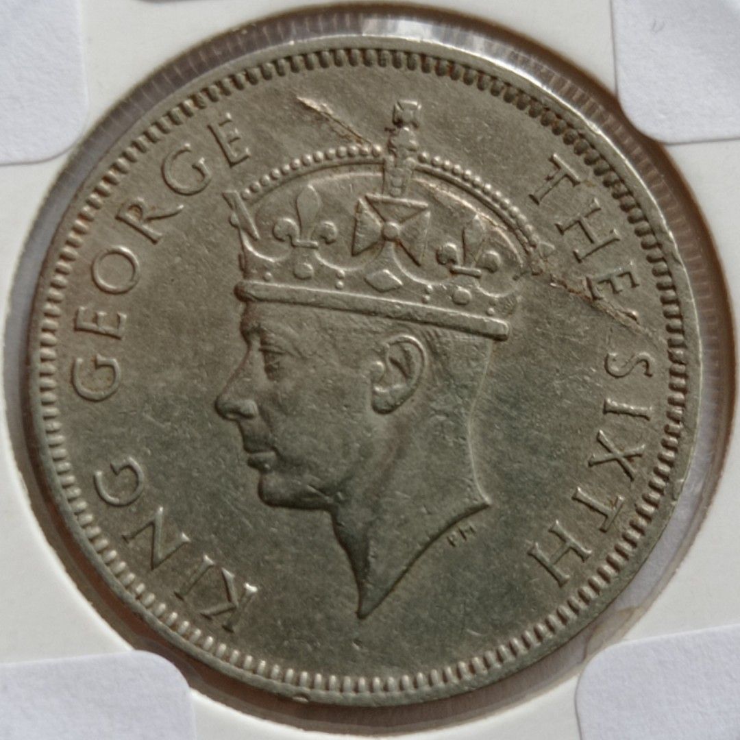 1948 Malaya Error coin (defective planchet), Hobbies & Toys ...