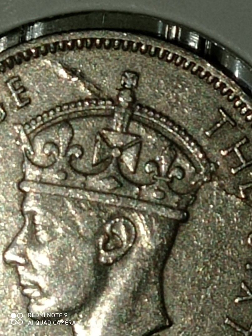 1948 Malaya Error coin (defective planchet), Hobbies & Toys ...