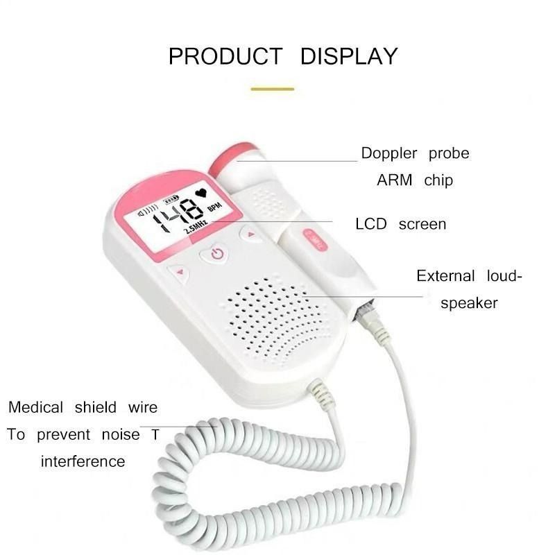 [2083A] Ultrasound Fetal Doppler Heart Rate Monitor For Pregnancy Model ...