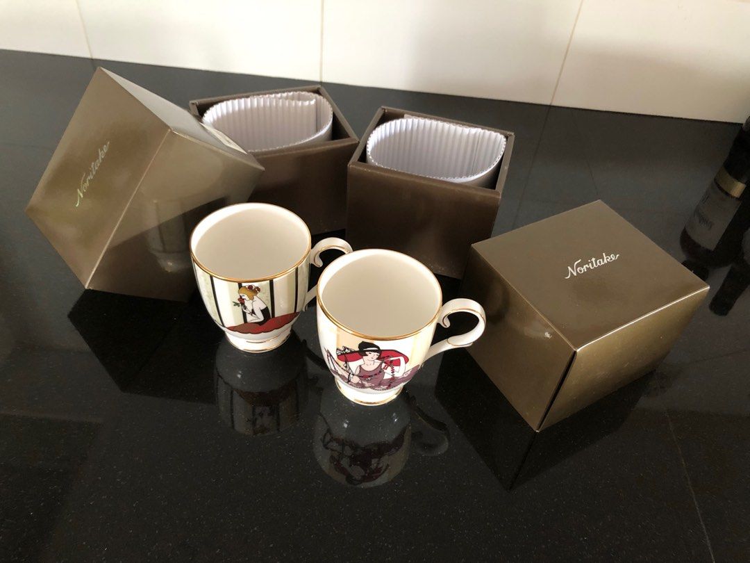 2 Mugs with box - Noritake $30, Furniture & Home Living, Kitchenware & Tableware, Coffee & Tea ...
