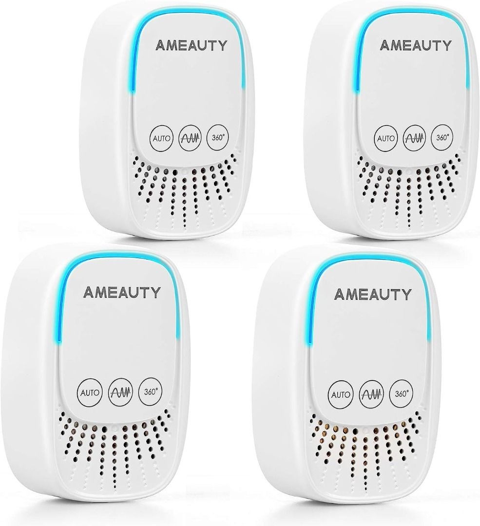 4 Pack Ultrasonic Pest Repeller, Insect Repeller Repellent Automatic ...