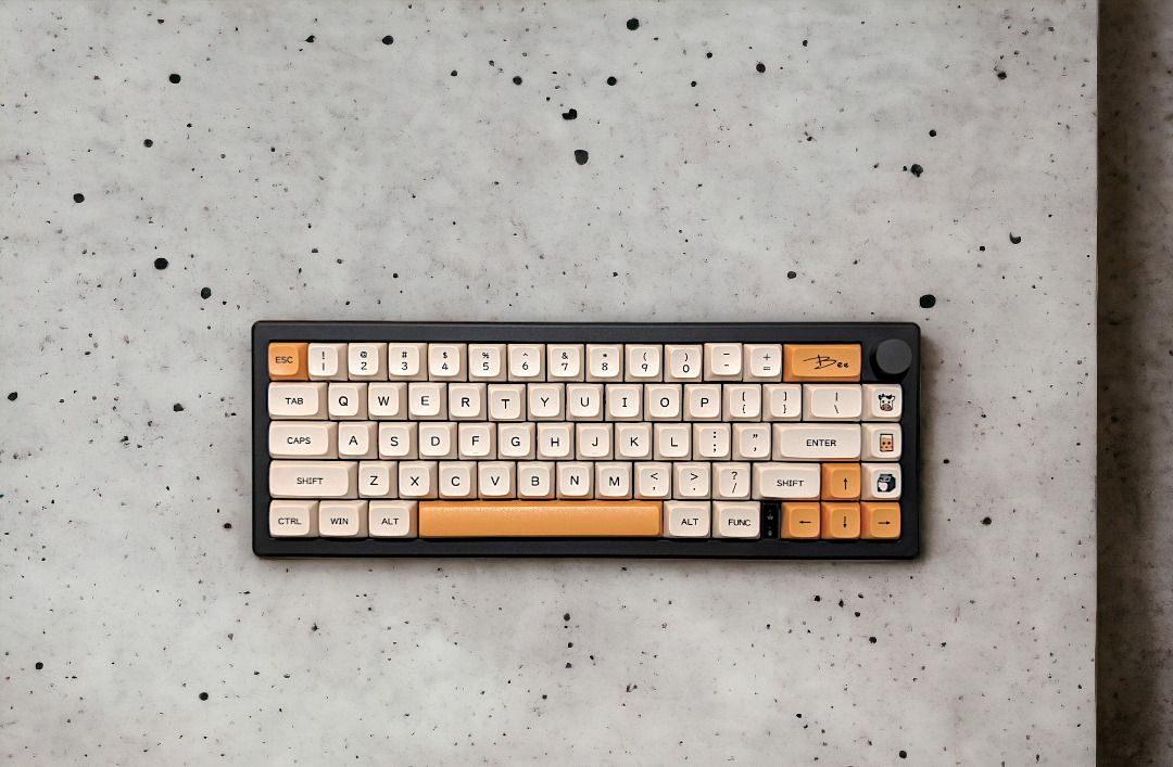 65% Custom Mechanical Keyboard (Honeymilk0912)- Fully Modded Tri Mode ...