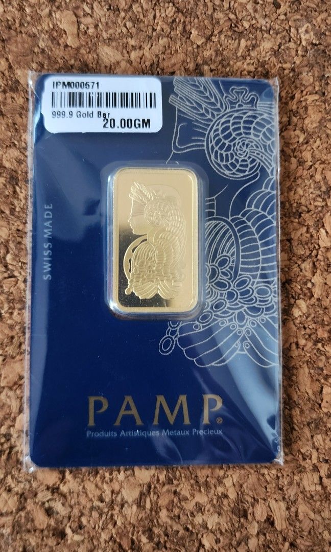 999 PAMP GOLD BAR 20 GRAM, Men's Fashion, Watches & Accessories ...