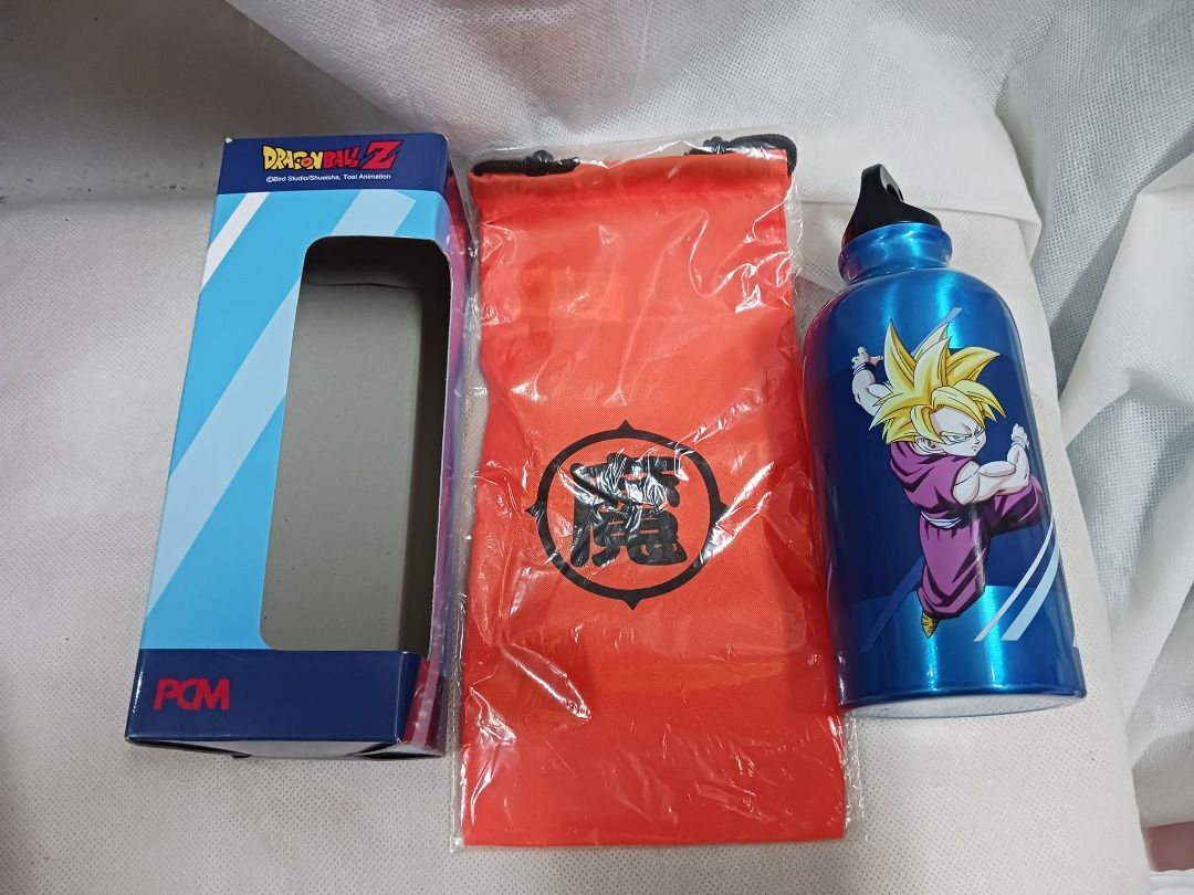 龍珠 Dragon Ball Z 悟飯 鋁製 水樽 400ml PCM (D01-002), 傢俬＆家居, 廚具和餐具, 廚水杯、水壺 - Carousell