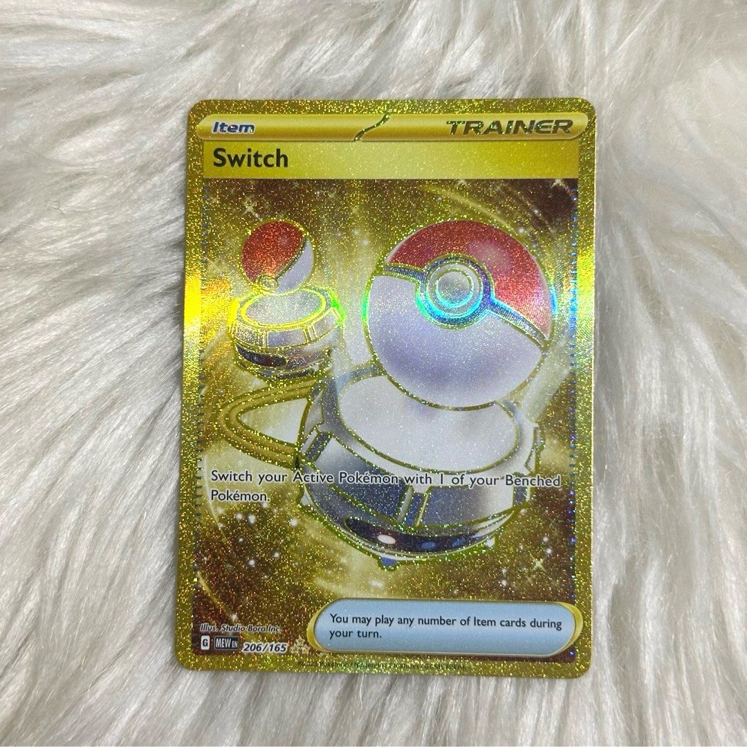 TCG POKEMON - Switch - 206/165 - Gold Secret Rare Scarlet & Violet 151 ...