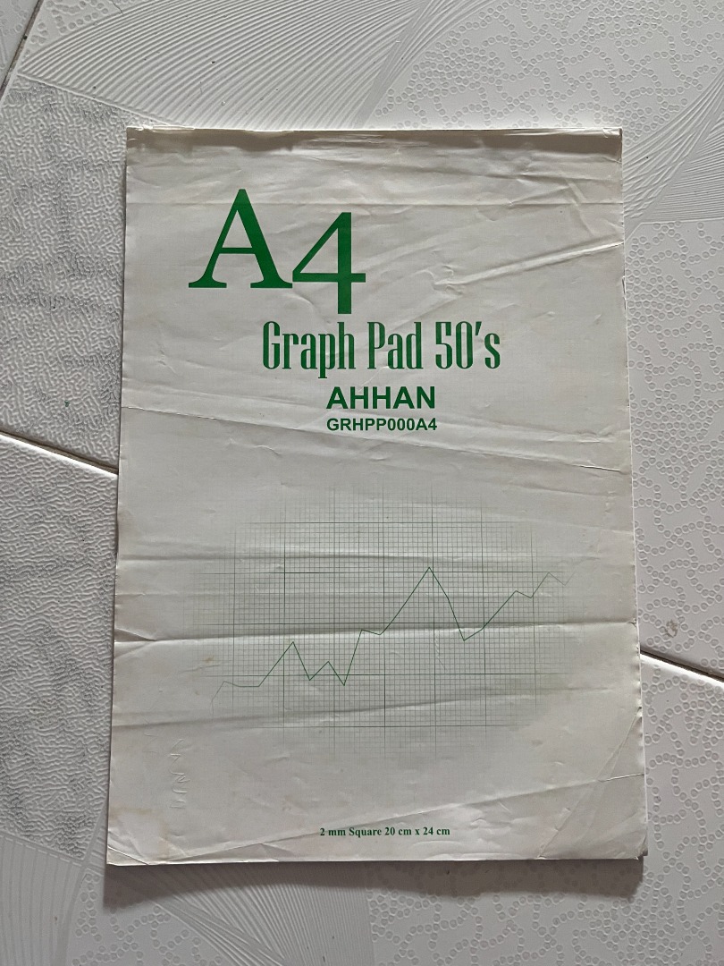 A4 Graph Pad, Hobbies & Toys, Stationery & Craft, Stationery & School ...