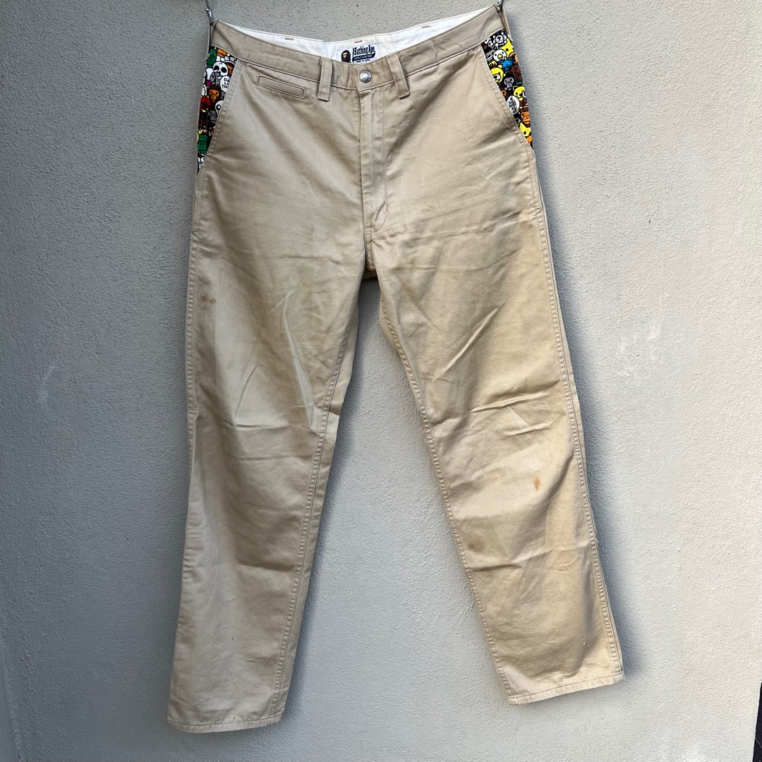 A Bathing Ape Pants, Men's Fashion, Bottoms, Chinos on Carousell