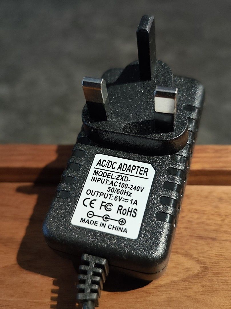 AC/DC Adaptor (Output 6V = 1A), TV & Home Appliances, Electrical ...