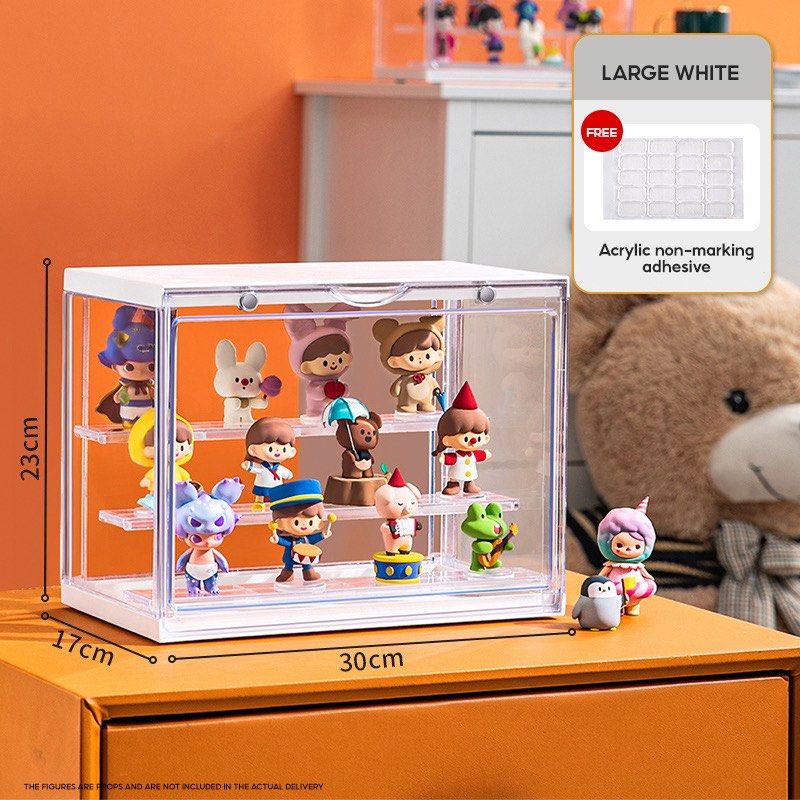 Acrylic Popmart Display Box Figurine Display Case Blind Box Lego Toy ...