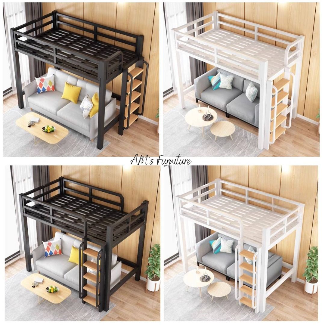 AERIAL Loft Bed Pavilion Wrought Iron Frame, Furniture & Home Living ...