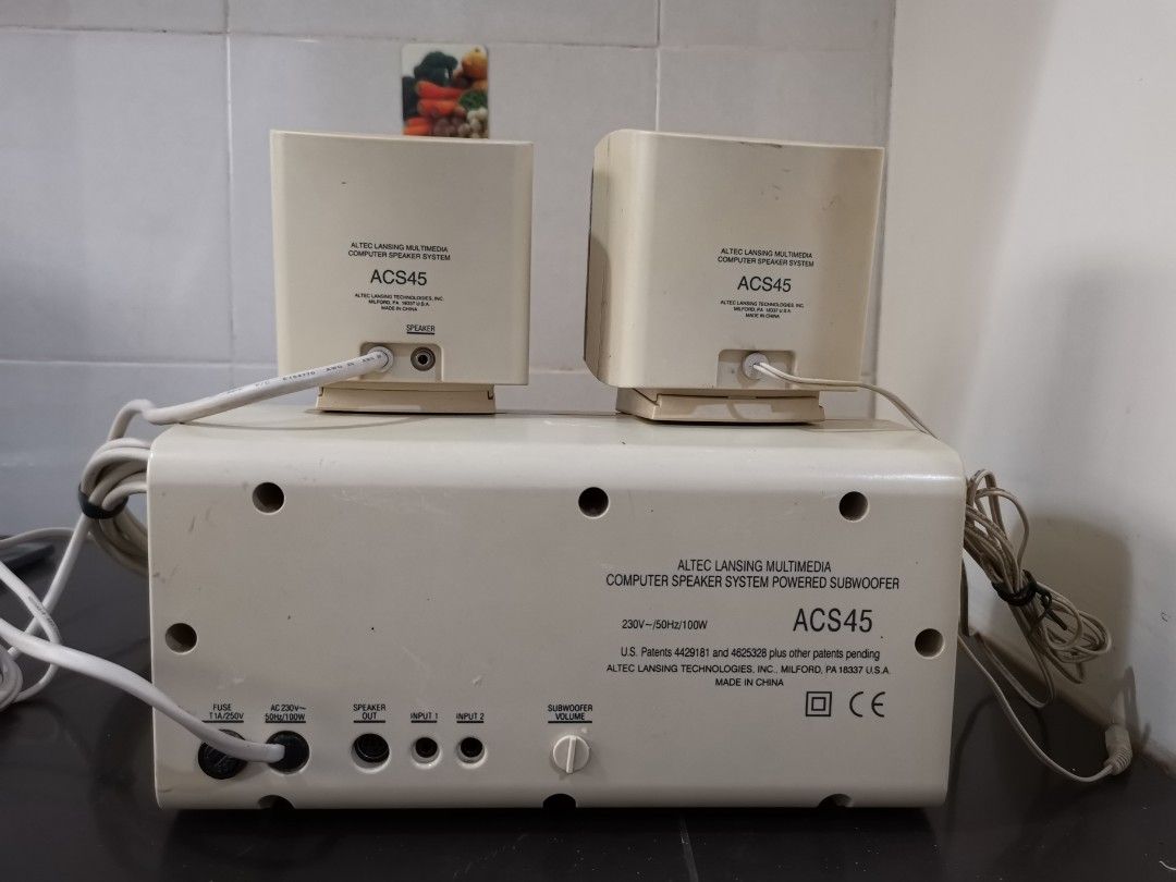 Altec lansing ACS 45 Stereo Powered 2.1 Speaker System, Audio ...