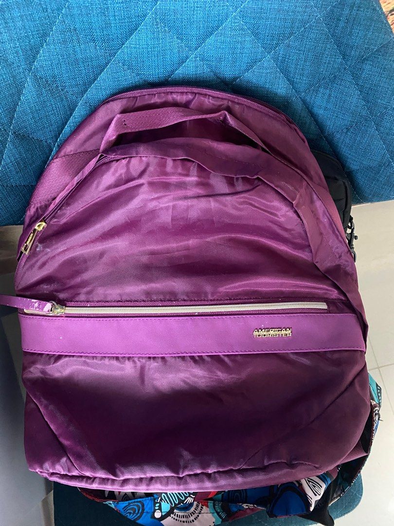 American Tourister Anti Pickpocket Backpack, Women's Fashion, Bags ...