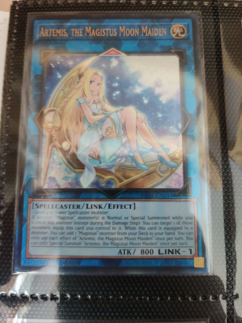 Artemis, The Magistus Moon Maiden (Prismatic Ultimate Rare) Yu-Gi-Oh, Hobbies & Toys, Toys ...