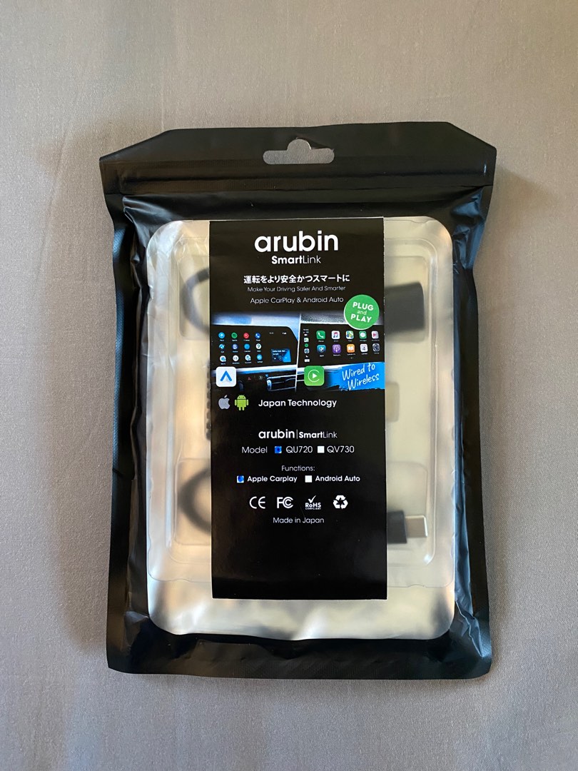 Arubin SmartLink wired to wireless carplay, Car Parts & Accessories ...