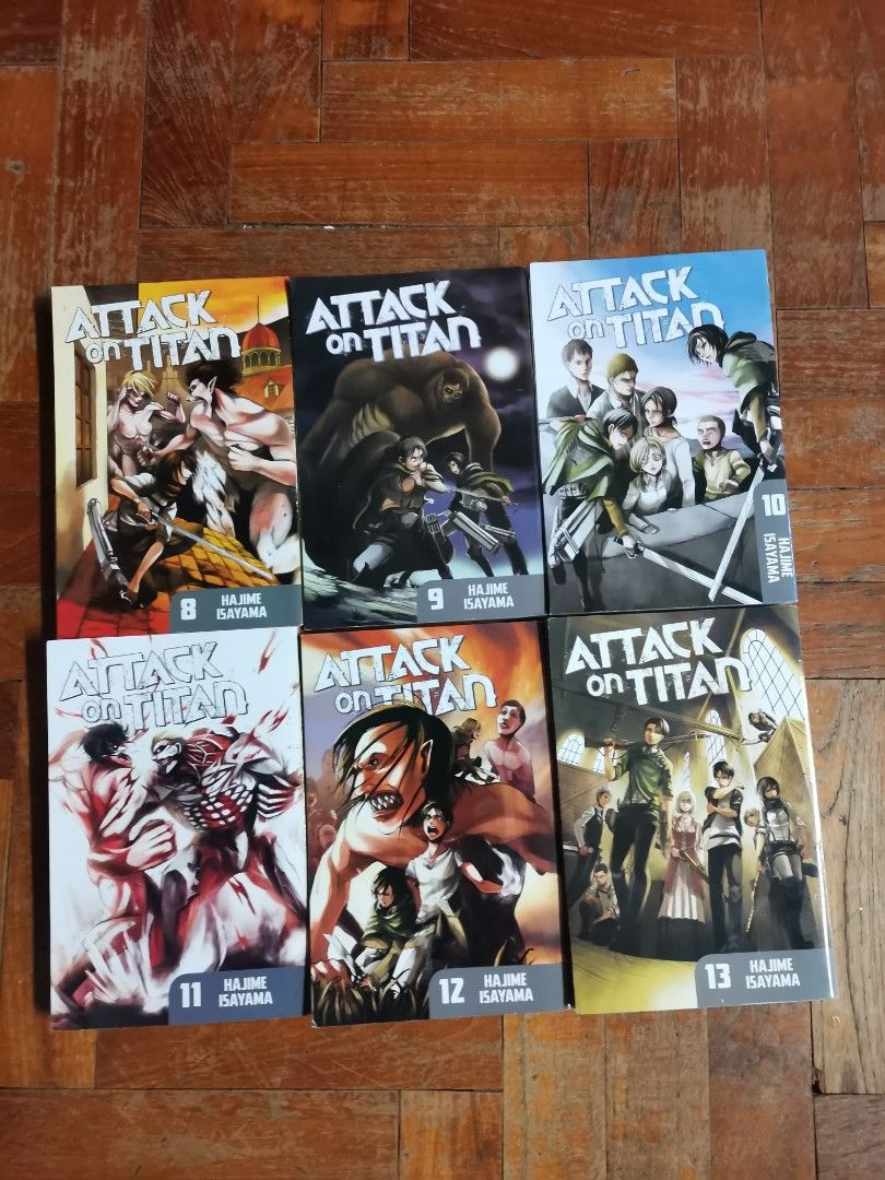 Attack on Titan Volumes 8-13 (Individual volumes is allowed), Hobbies & Toys, Books & Magazines ...