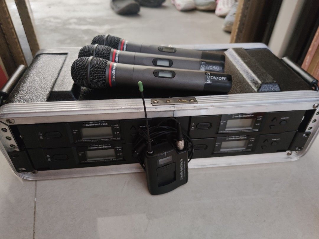 Audio Technica Wireless Microphone Handheld/Lapel, Audio, Microphones ...