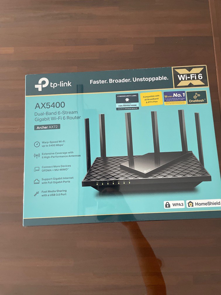 AX5400 TP link wifi router, Computers & Tech, Parts & Accessories ...