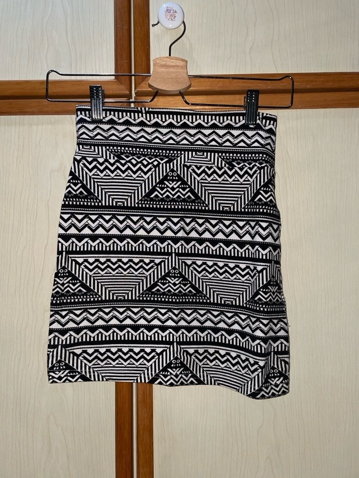 aztec mini skirt, Women's Fashion, Bottoms, Skirts on Carousell