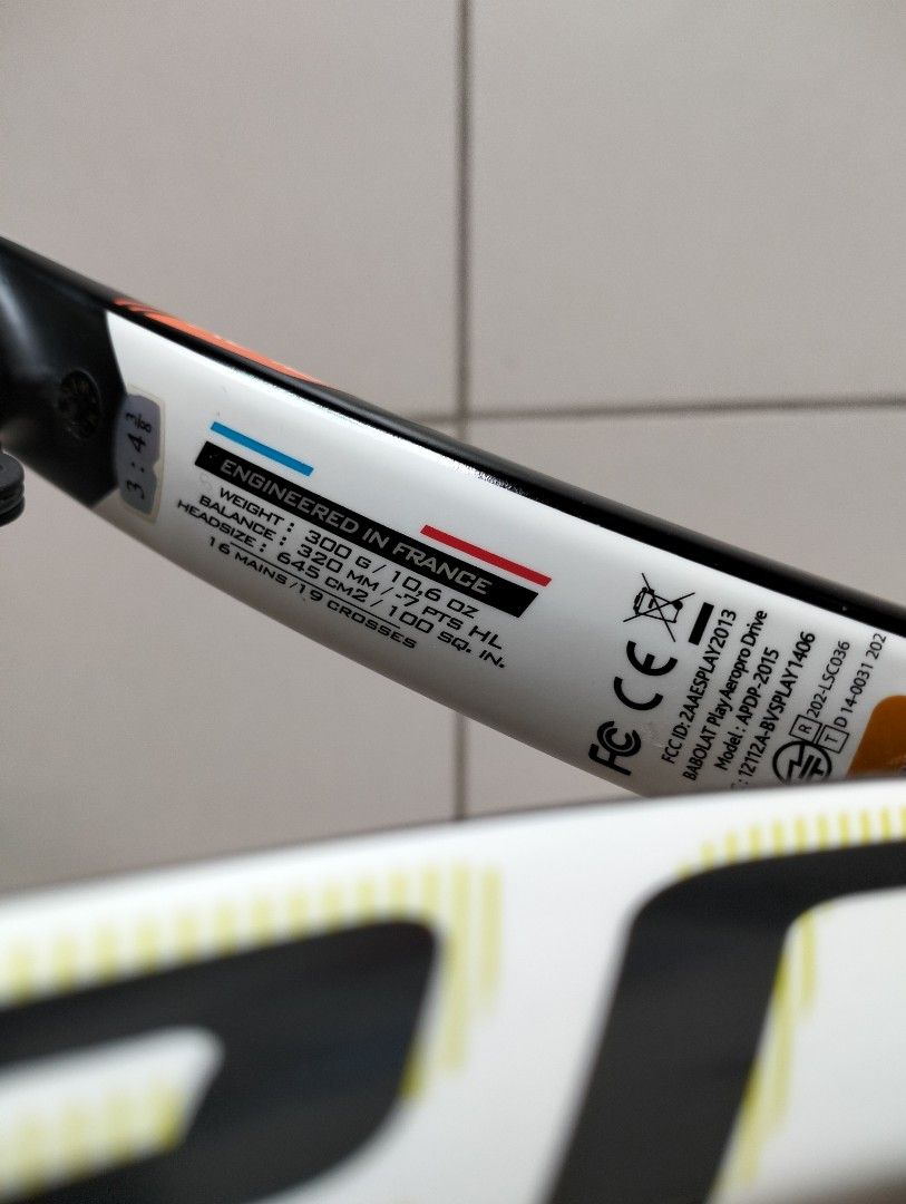 Babolat Play AeroPro Drive Tennis Racquet Racket, Sports Equipment ...