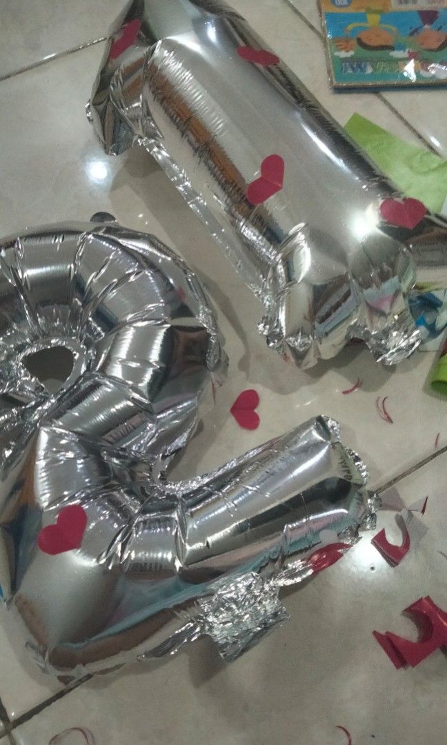 Balon angka 2 1 freebies, Desain & Kerajinan Tangan, Alat & Bahan ...