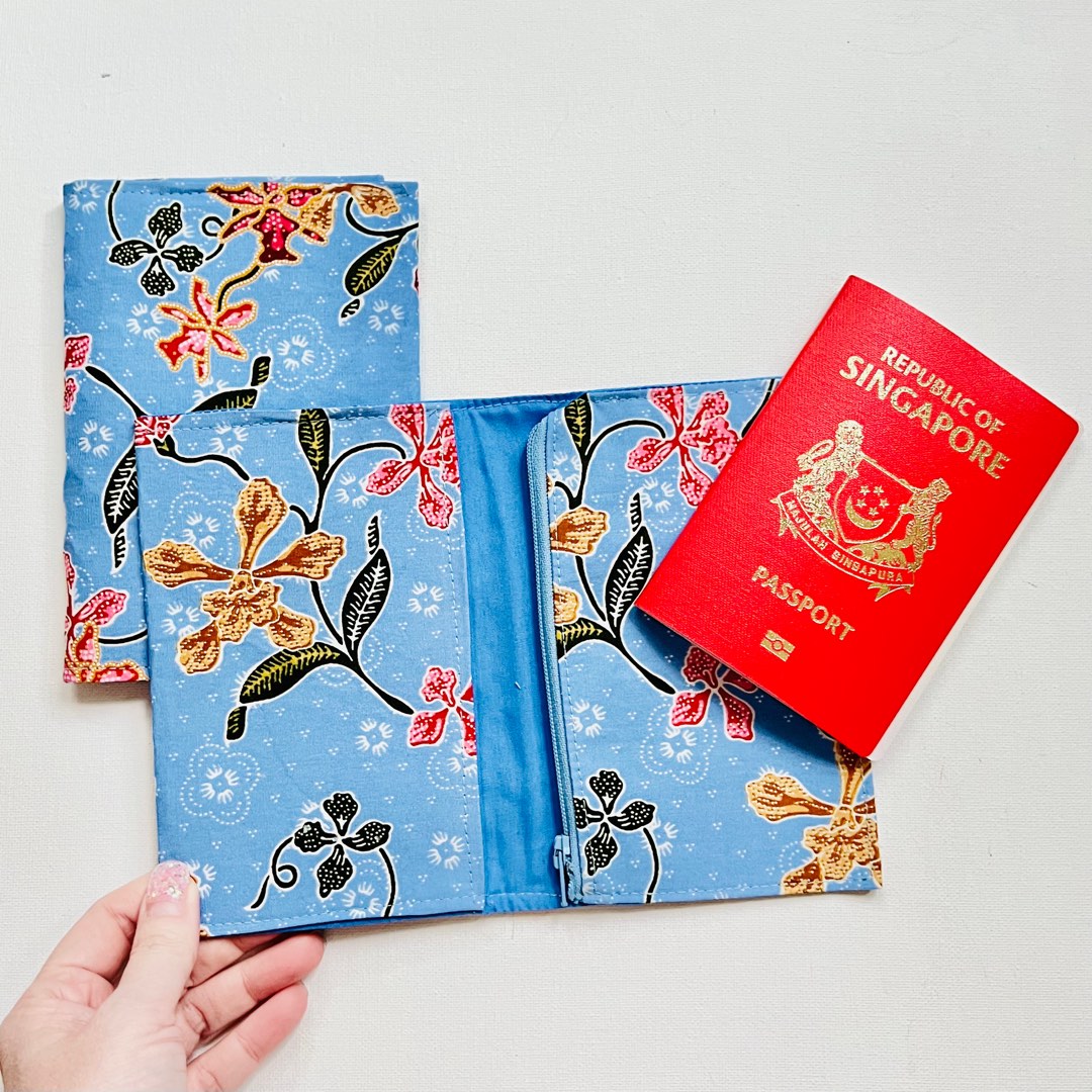 Batik Passport Holder Handmade in Singapore, Women's Fashion, Bags ...